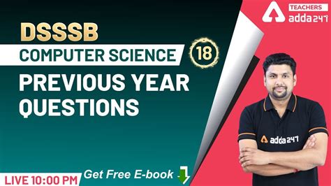 DSSSB TGT Computer Science Previous Year Questions Day 18 Teachers Adda YouTube