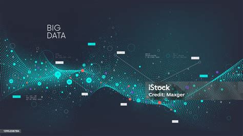 인공 지능 및 기계 학습을 이용한 빅데이터 분석 시각화 데이터 볼륨 흐름 처리의 디지털 웨이브 디지털 데이터베이스 구조 인간 신경계에 대한 스톡 벡터 아트 및 기타 이미지