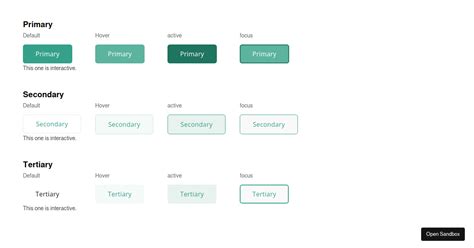 New Button Styles Codesandbox