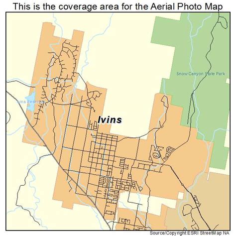 Aerial Photography Map Of Ivins Ut Utah