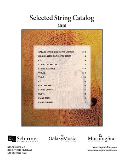 String Catalog 2018 By Ecs Publishing Group Issuu
