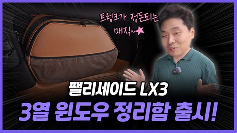 디올뉴 팰리세이드 Lx3 3열 윈도우 정리함 출시 팰리세이드 팰리세이드하이브리드 디올뉴팰리세이드 크레이지몬스터 Youtube