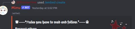 embed bot struggles i have no idea how to get rid of the embed create
