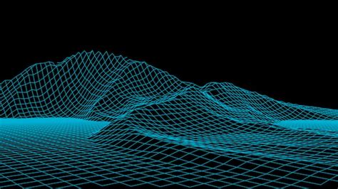 Premium Vector Wireframe Landscape Wire Wireframe Terrain Lines Landscape Design 3d Landscape