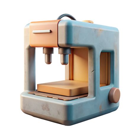 Dramatic Creative D Printer Side View Isolated Element High Quality 57411097 Png