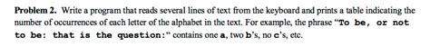 Solved Write A Program That Reads Several Lines Of Text From