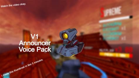 V Announcer Voice Pack Ultrakill YouTube