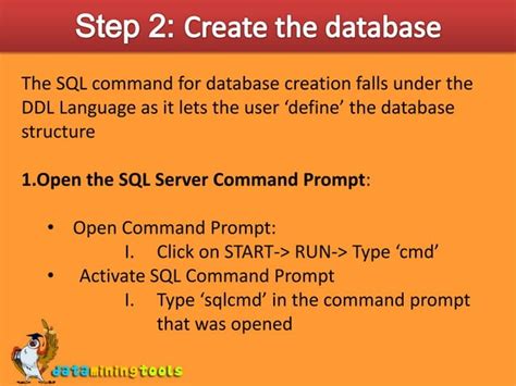 Ms Sql Server Creating A Database Pptx Ms Sql Server Creating A Database Pptx