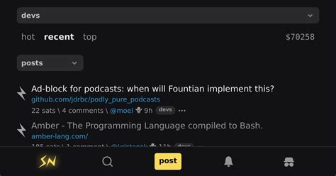 ~devsrecent Stacker News