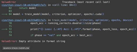 Getting Error After Loop Runs Through The First Epoch Vision Pytorch Forums