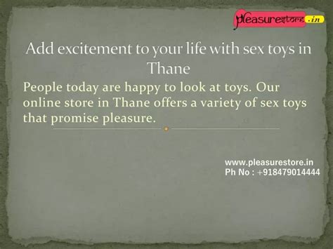 PPT PLEASURESTORE For Thane PowerPoint Presentation Free Download ID