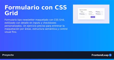 Formulario Con Css Grid