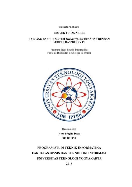 Naskah Publikasi Rancang Bangun Sistem Monitoring Ruangan Dengan Server Raspberry Pi Pdf