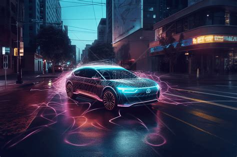 赛博朋克风格的汽车插画图片下载 正版图片600086627 摄图网