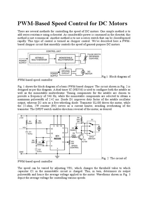 Pwm Based Speed Control For Dc Motors Pdf