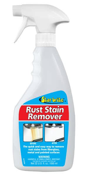Rust Stain Remover Removes Rust Stains From Fiberglass Metal Surfaces