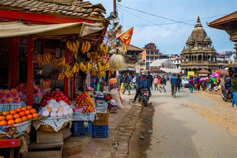 Patan Durbar Square In The Center Of Lalitpur Nepal Editorial Stock