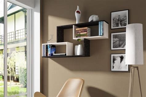 Интересный дизайн настенных полок фото Wall Shelves Design Shelf Design Small Office Design