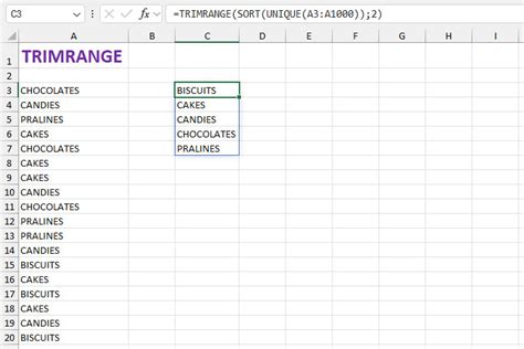 Function Trimgrange Excel Kitchenette