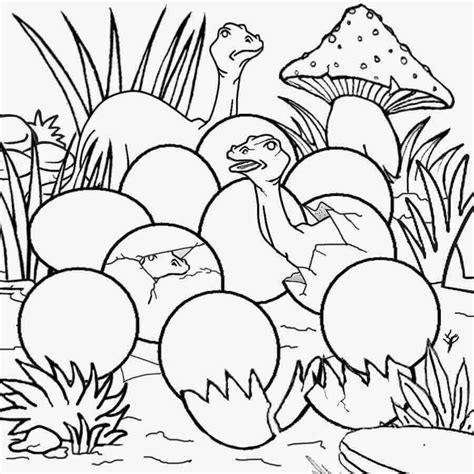 Dinosaur Egg Coloring Page
