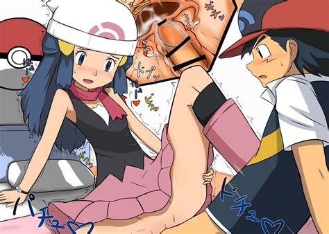 Dawn And Ash Ketchum Pokemon And More Drawn By Franberyll Danbooru