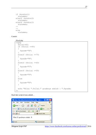 Mengenal Script Php 3 PDF Mengenal Script Php 3 PDF