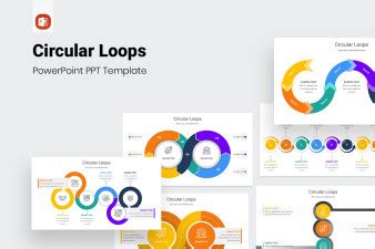 Circular Loops PowerPoint Presentation Template Nulivo Market