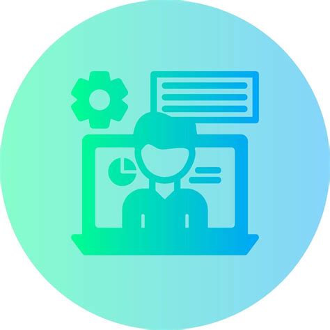Virtual Assistant Gradient Circle Icon 39533123 Vector Art At Vecteezy