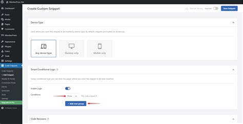 Wpcode Conditional Logic Rules For Memberpress Memberpress