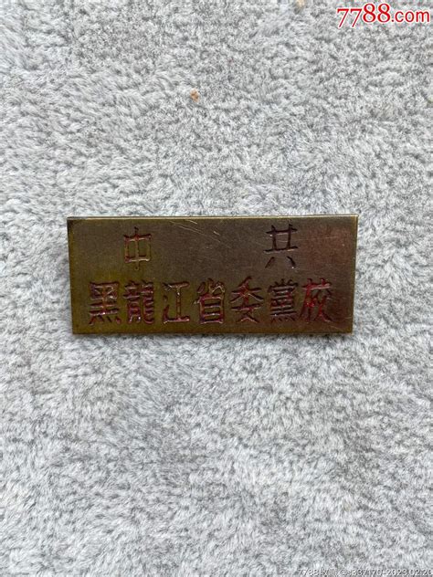 中共黑龙江省委党校校徽毕业章奇怪的徽章像章交流店【7788商城】