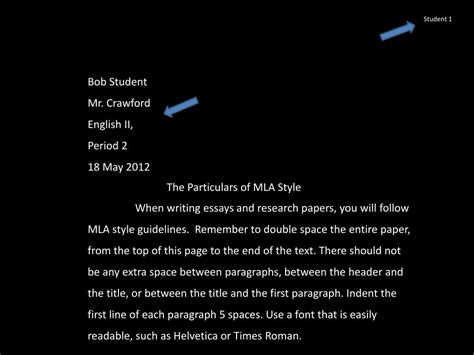 PPT MLA Format PowerPoint Presentation Free Download ID