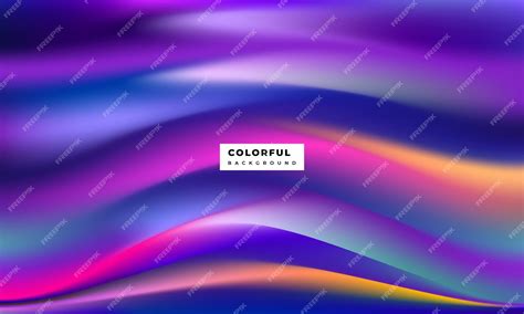 Premium Vector Colorful Fluid Gradient Mesh Background Template Copy Space With Dynamic Colour