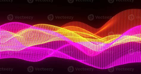 3d Abstract Animation Color Neon Wavy Concept Multicolor Liquid Pattern Purple Red Yellow