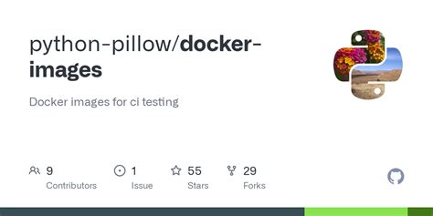 Github Python Pillow Docker Images Docker Images For Ci Testing