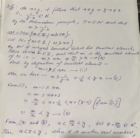 Solved Show That For Any Real Numbers X And Y Such That X