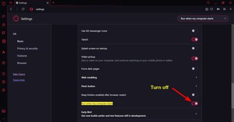 How To Stop Opera GX From Opening On Startup Windows And MacOS