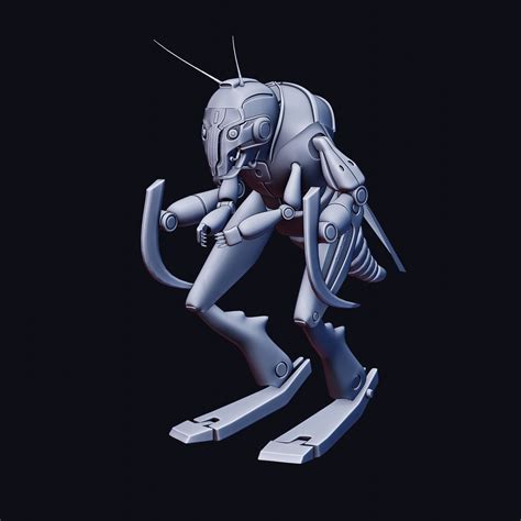 grasshopper robot 3d model cgtrader