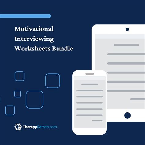 Motivational Interviewing Worksheets Bundle Editable Fillable Printable Pdfs