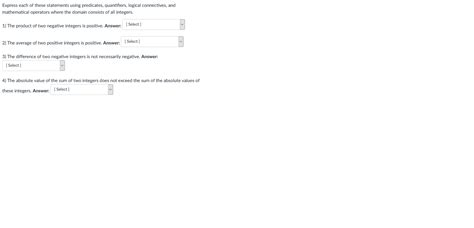 solved express each of these statements using predicates