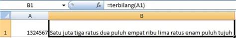 Add Ins Terbilang Excel Mts Ar Rohmah