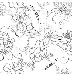 Monochrome Seamless Pattern Royalty Free Vector Image