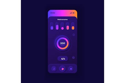 Metronome Application Interface Device Mockups ~ Creative Market