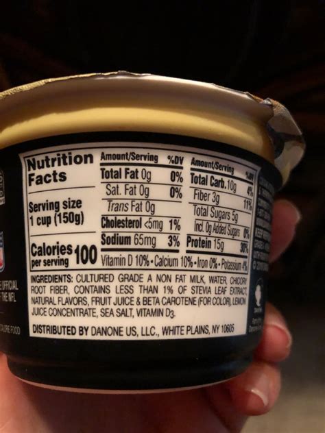 Oikos Triple Zero Vanilla Nutrition Label Besto Blog