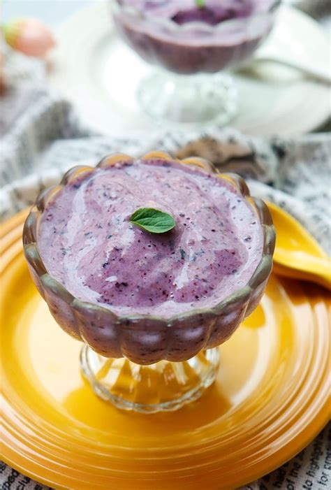 냉동 블루베리 요거트 스무디 만들기 블루베리 바나나 주스 블루베리 요리 홈카페레시피 네이버 블로그