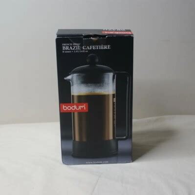 Bodum Brazil French Press Coffee Maker 8 Cup 1548 Made In Denmark