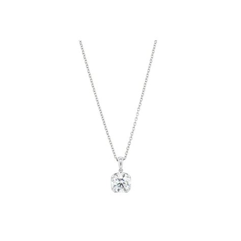 Ciondolo Solitario Punto Luce Con Diamante 1 Carato D Vs1 Scermino