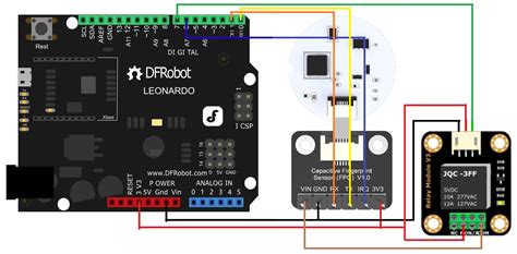 Uart Capacitive Fingerprint Sensor With Fpc Connector Wiki Dfrobot