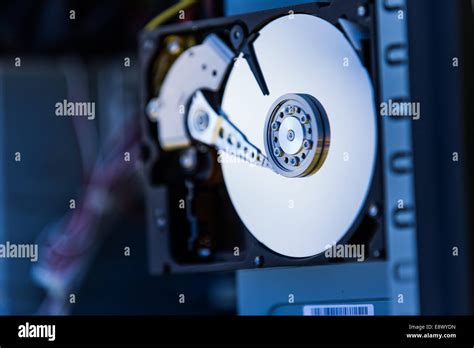 A Close Up Of Hard Disk Data Storage Drive In A PC Home Computer From 2007 Stock Photo Alamy