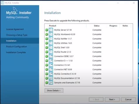 Not All Packages Are Installed In Mysql Developer Modedefault Mode