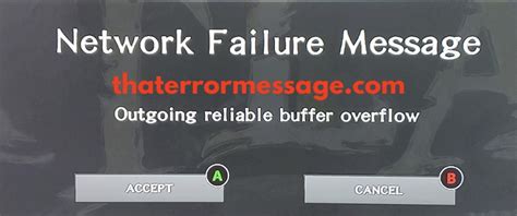 Outgoing Reliable Buffer Overflow Atlas Error Messages